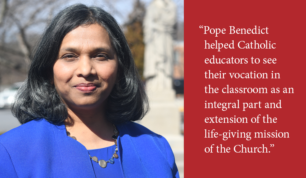 Faculty and Staff Discuss Impact of Pope Benedict XVI's Visit ...