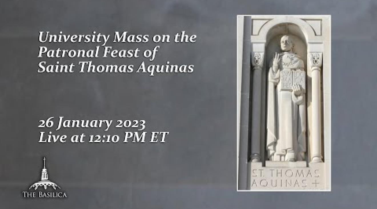 University celebrates Patronal Feast of St. Thomas Aquinas with Mass ...